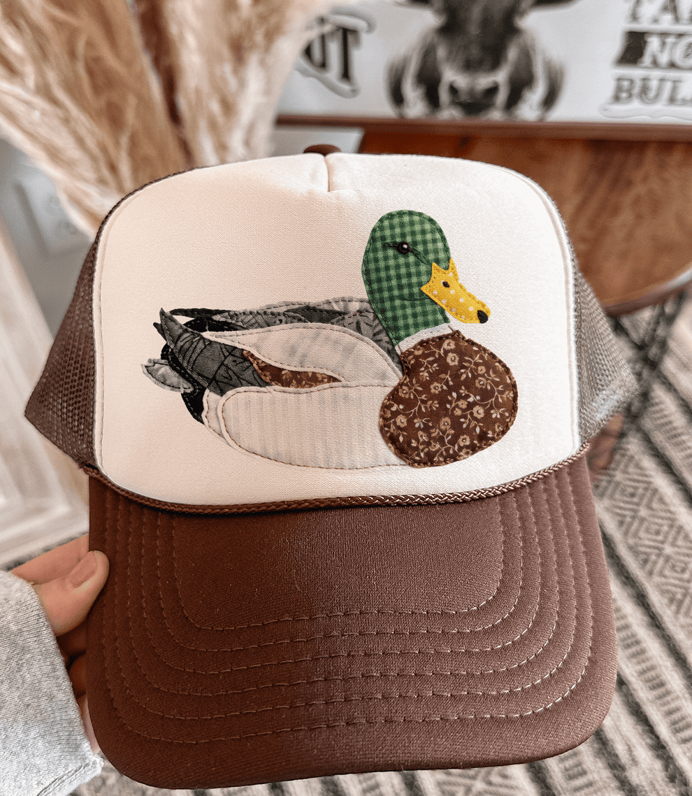 Grannys Faux Patchwork Mallard - Brown & Tan Otto Trucker – Shipping Dept.